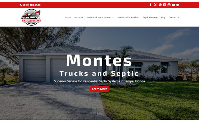 Our New Website is Live! | Montes Trucks and Septic